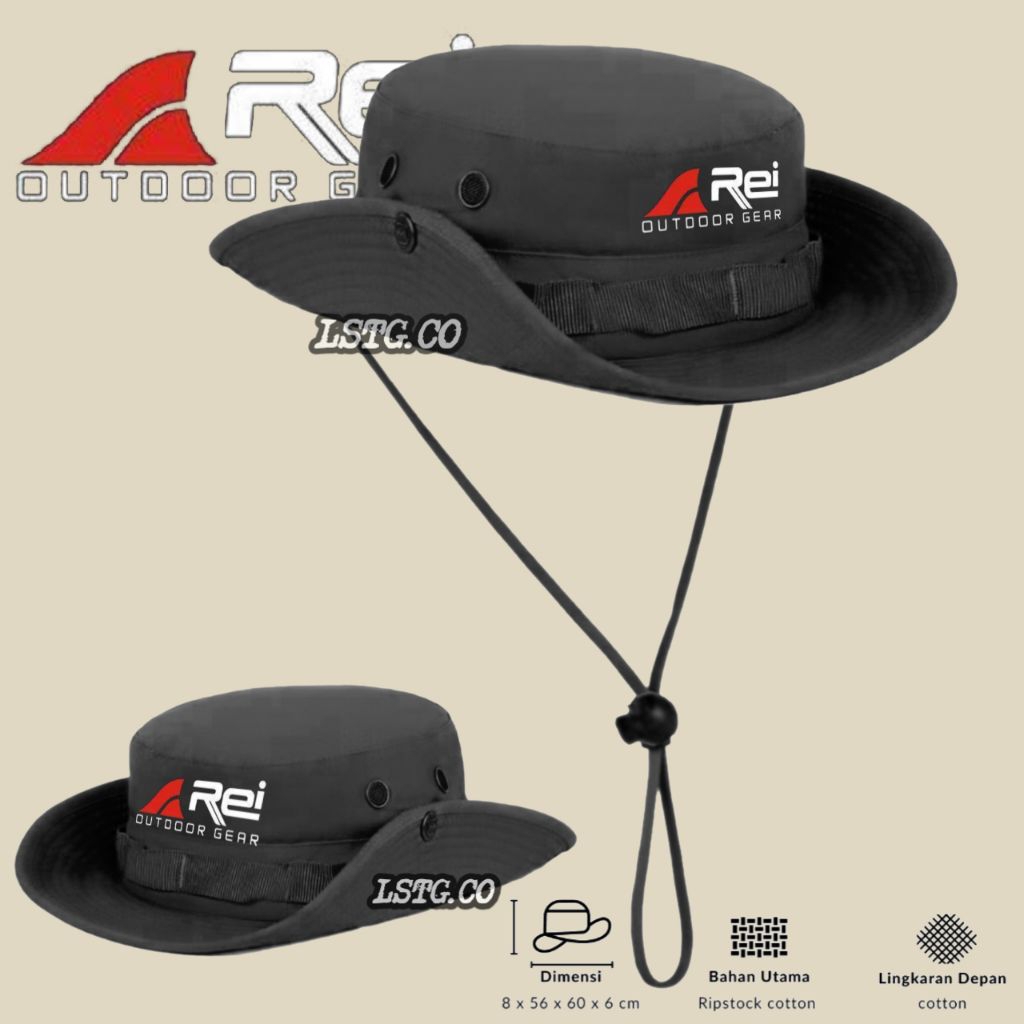 Jual Topi Rimba Kancing Rei - Topi Gunung Outdoor Adventure - Jungle ...
