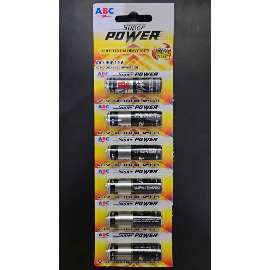 Jual Superpower renceng ABC AA Carbonzinc R6 SPW rcg isi 6 Pcs /AA / A2 ...