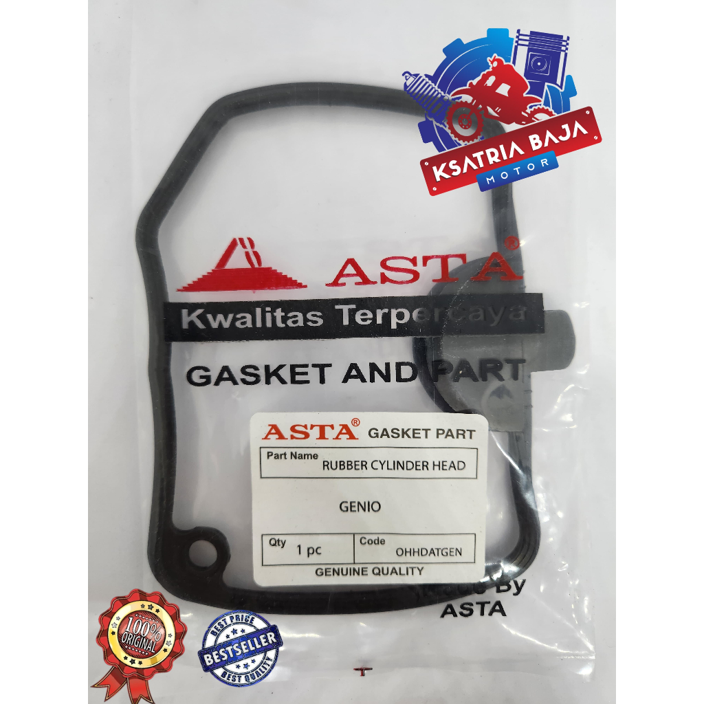 Jual KARET SEAL SIL CYLINDER ORING GENIO GASKET COVER HEAD KARET MESIN GENIO BEAT DELUXE STREET ...