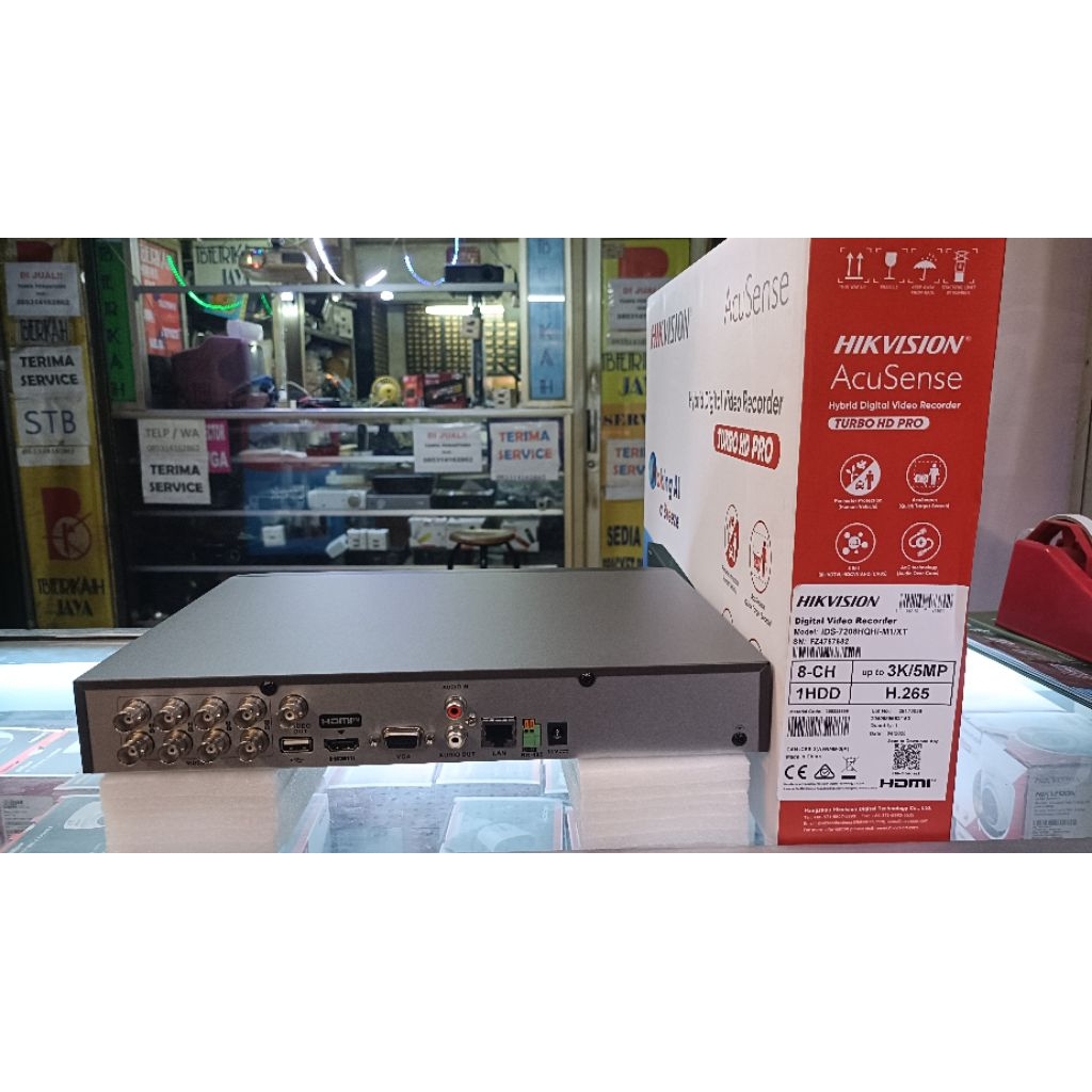 Jual DVR HIKVISION 8CH 5MP/3K ORIGINAL supot two way audio | Shopee ...
