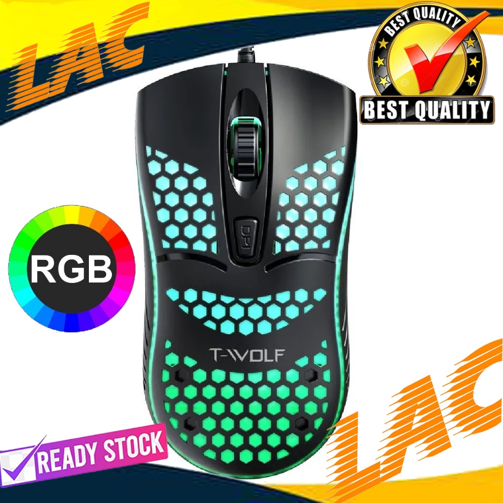 Jual Mouse Gaming Kabel USB Unitech G10 Mouse LED RGB 7200 DPI | Shopee ...