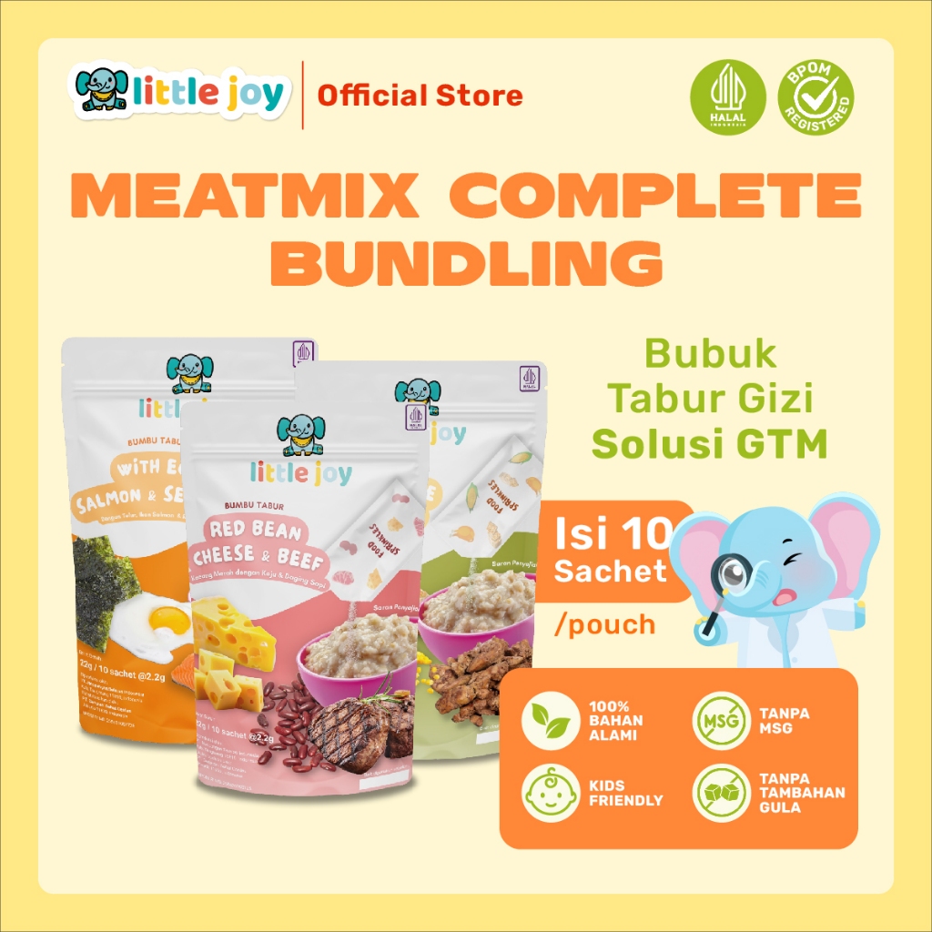 Jual easyfun - Little Joy Complete Meal - Bundling Meatmix Red Bean ...