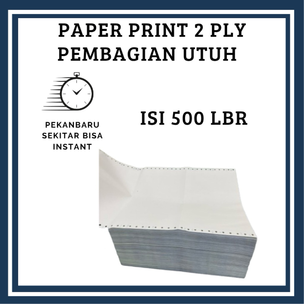 Jual Paperpryns Continuous Form NCR 2PLY (9,5" x 11") , Pembagian Utuh ...