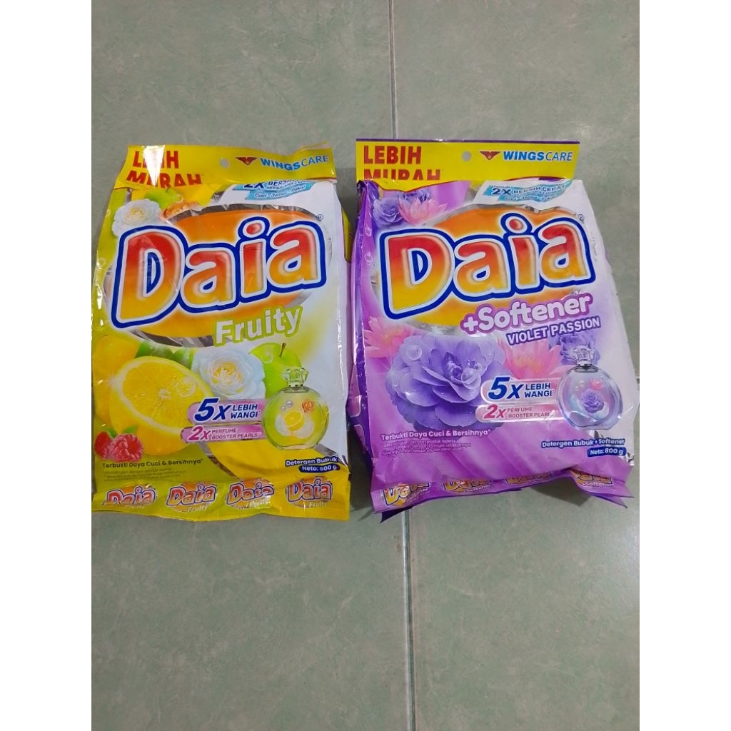 Jual Sabun cuci baju Daia detergen bubuk Daia Deterjen 800g | Shopee ...