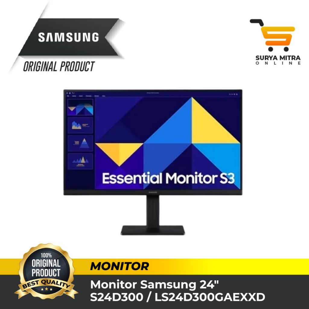 Jual Monitor Samsung 24" S24D300 / LS24D300GAEXXD FHD IPS 100Hz ...