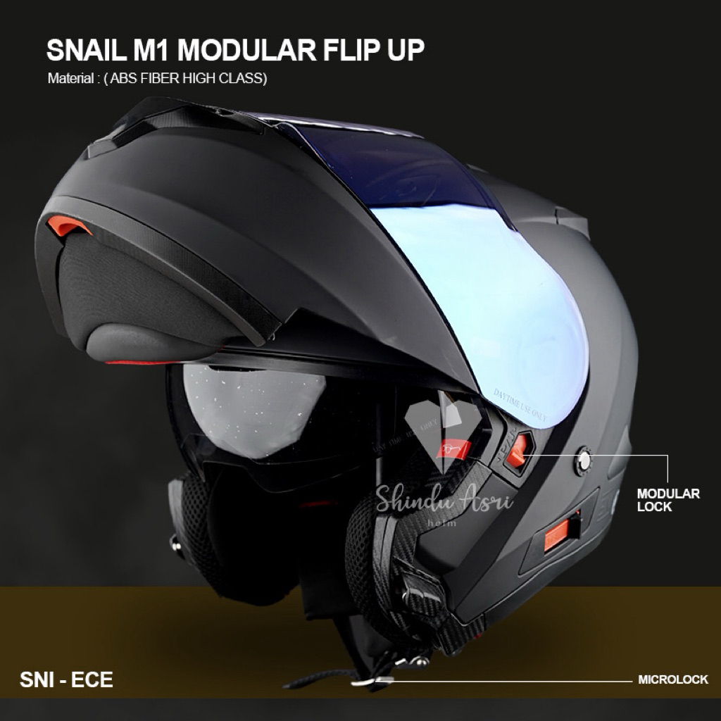 Jual HELM SNAIL MODULAR M1 | Shopee Indonesia