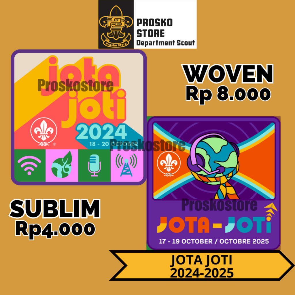 Jual Jota Joti 2024 dan 2025 Woven dan Sublim Patch / Badge / Tiska ...