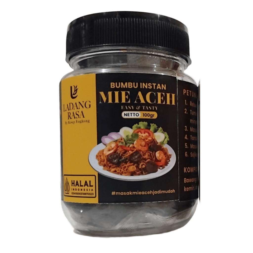Jual Ladang Rasa Bumbu Mie Aceh Instan 100gr Basah Pasta Lengkap Komplit Bawang dan Minyak Untuk ...