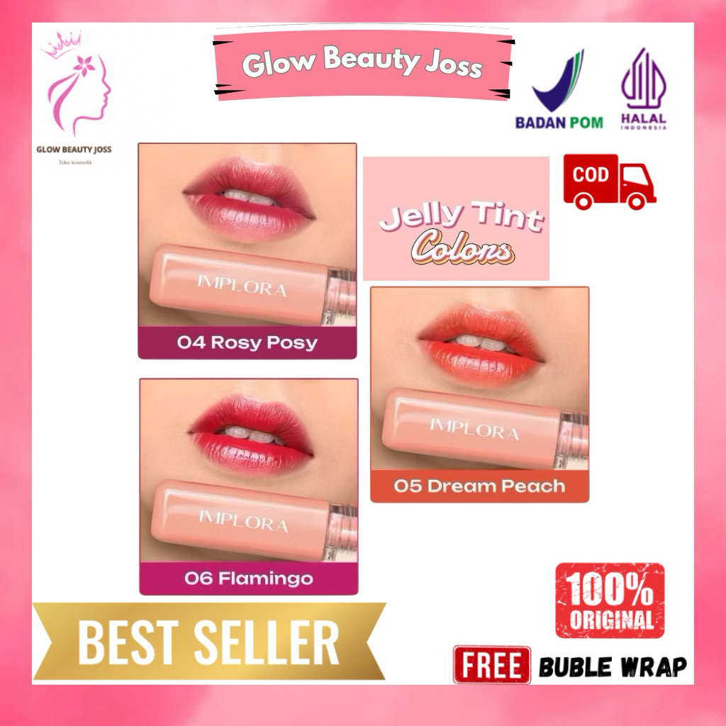 Jual Implora Jelly Tint || Jelly Tint implora || LipTint | Shopee Indonesia