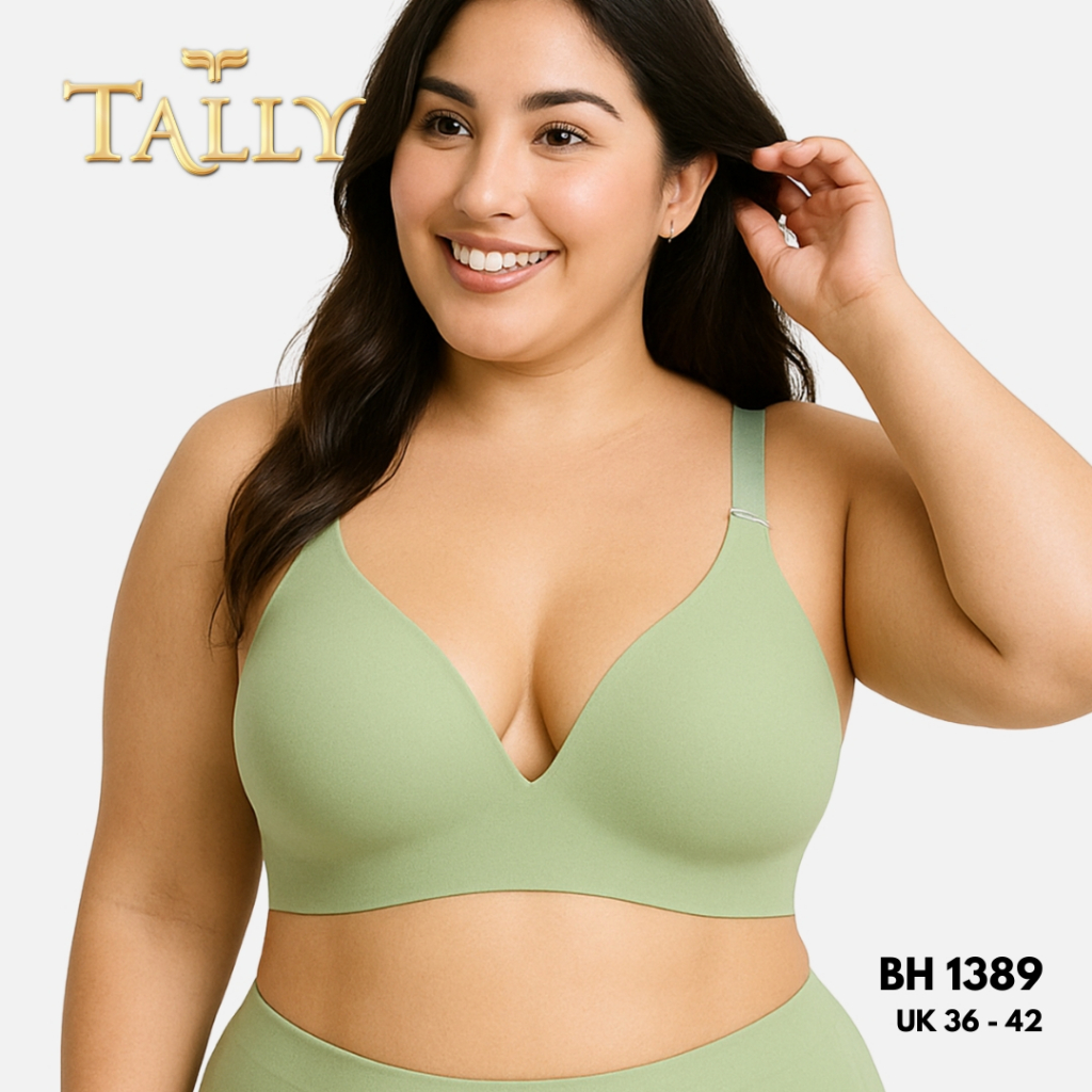Jual TALLY Sarwendah BH-1389 Bra Wanita Tanpa Kawat Busa Tipis Bahan Nilon Seamless CUP B Kait 2 ...