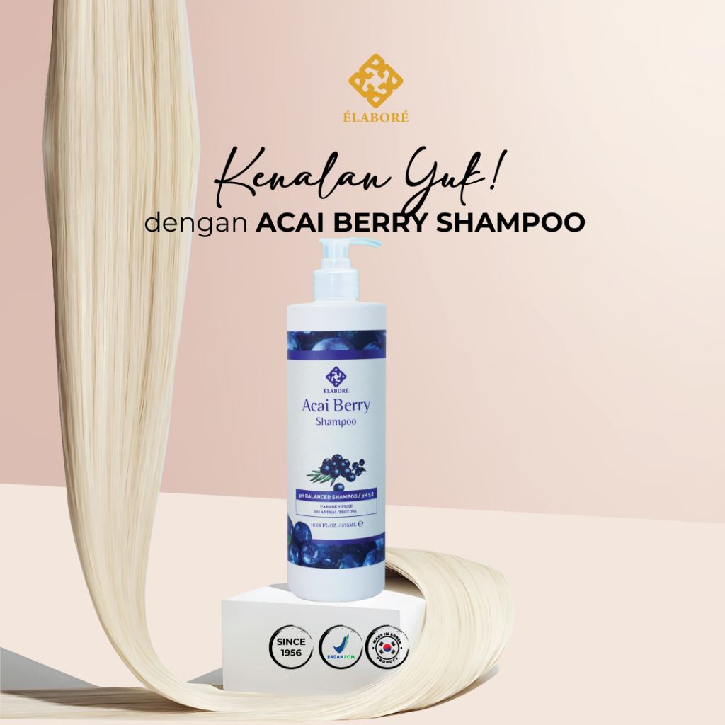 Jual Elabore Acai Berry Shampoo - Rambut Rusak I Keratin I Haircare I ...