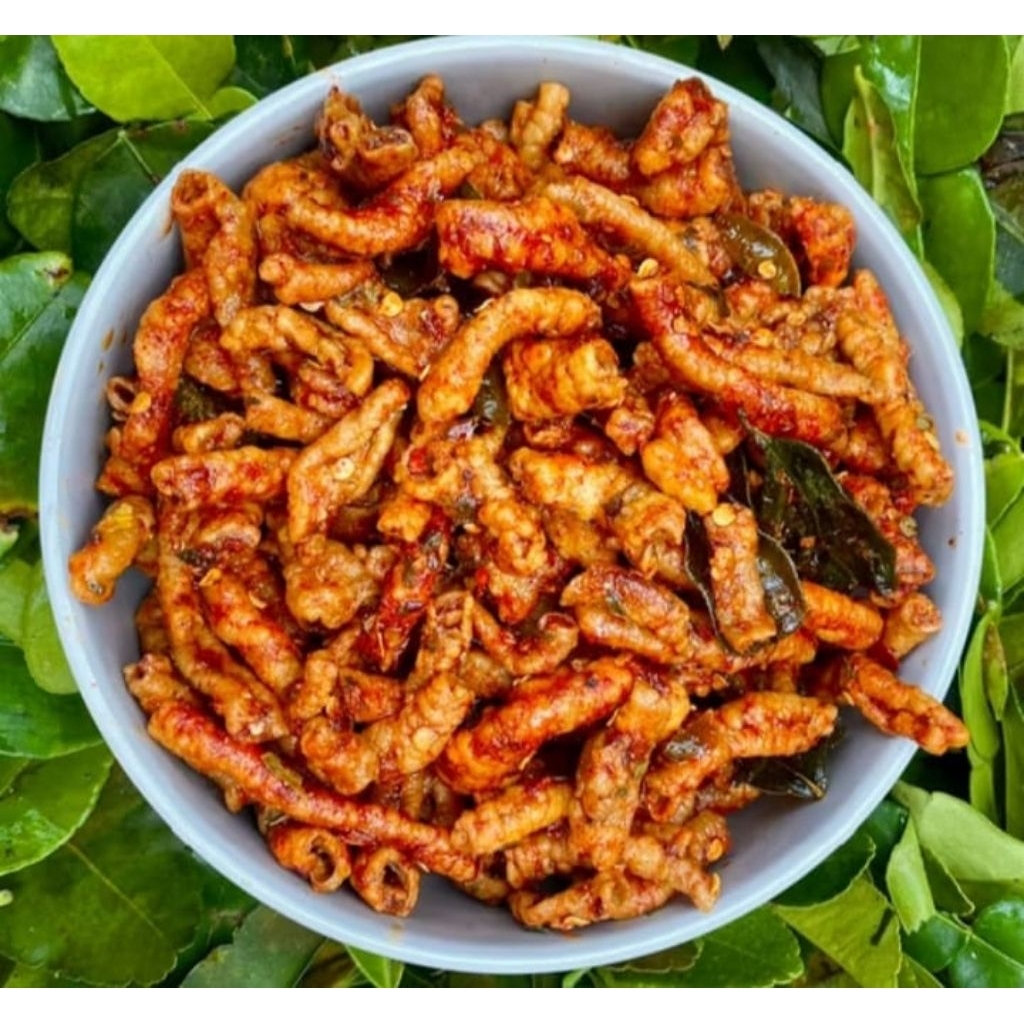 Jual READY MEDAN | HALAL| KERIPIK USUS AYAM CRISPY PEDAS DAUN JERUK ...