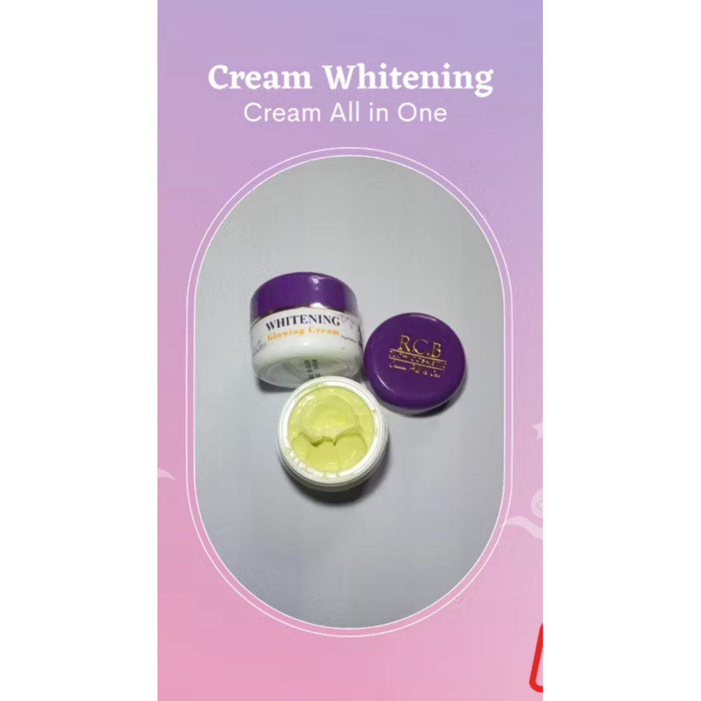 Jual CREAM WHITENING GLOWING RCB ALL IN ONE | Shopee Indonesia