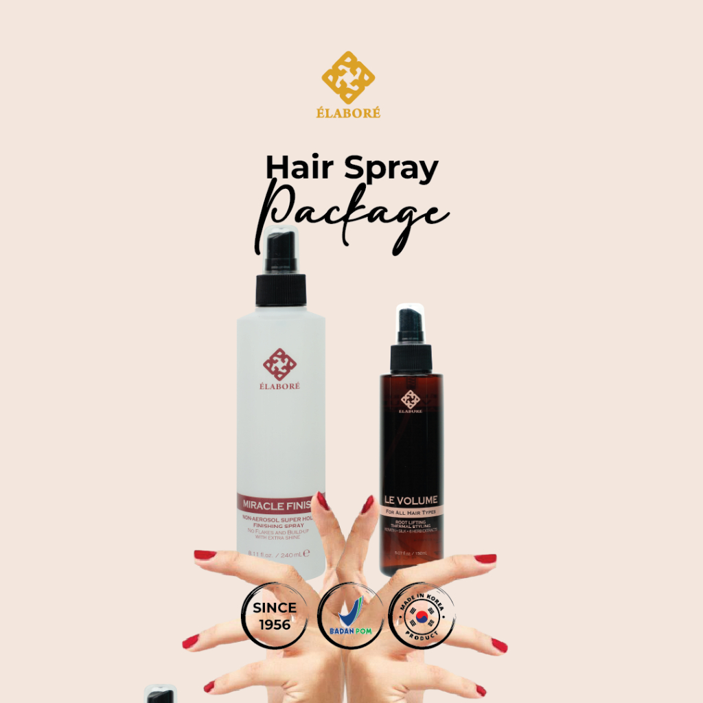 Jual Package Elabore Hair Spray - Paket Hair Spray & Hair Volume I ...