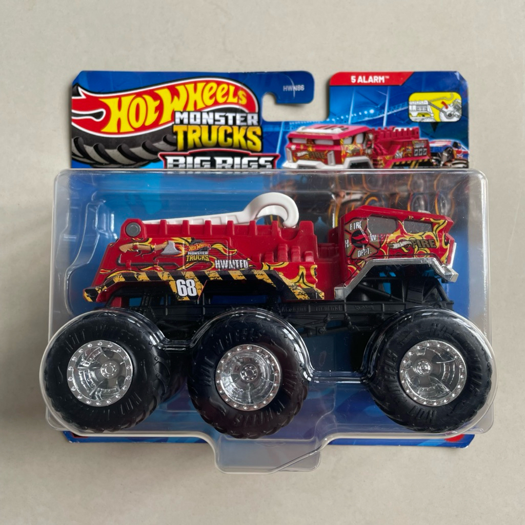 Jual Hot Wheels Monster Trucks Big Rigs 5 Alarm Skala 64 Hotwheels Fire Truck | Shopee Indonesia