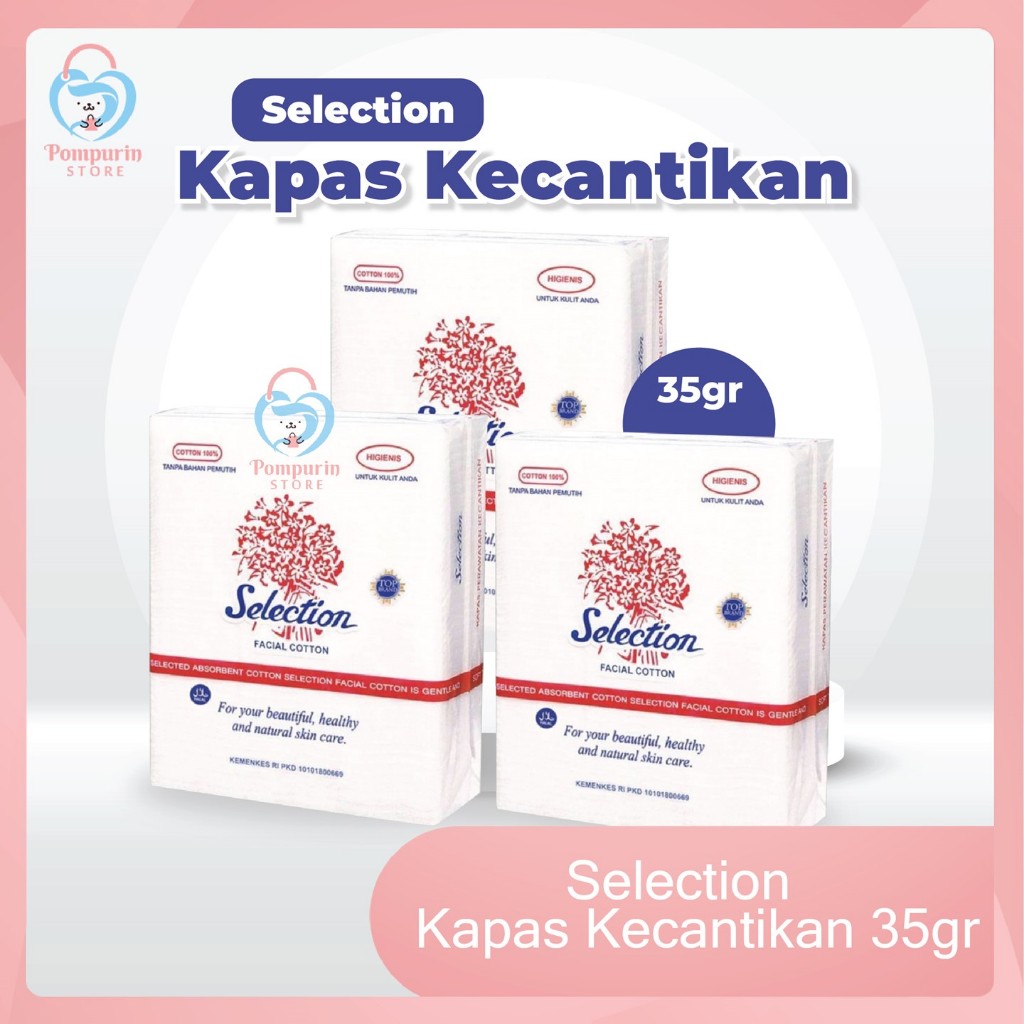 Jual Selection Kapas Kecantikan 35gr - Kapas Selection / Kapas ...