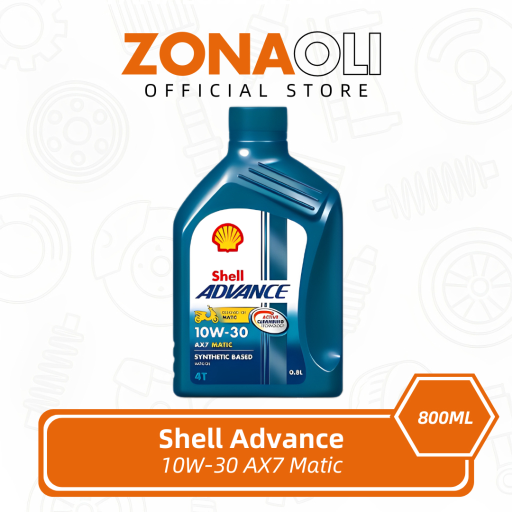 Jual Oli Shell Advance AX7 Scooter Matic 10W-30 0.8L 800ml | Shopee ...