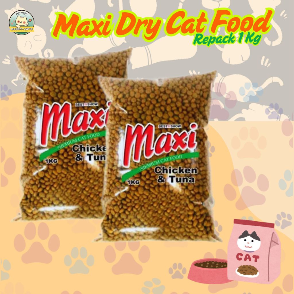 Jual Maxi Dry Cat Food Premium Makanan Kucing Kering Maxi Kemasan ...