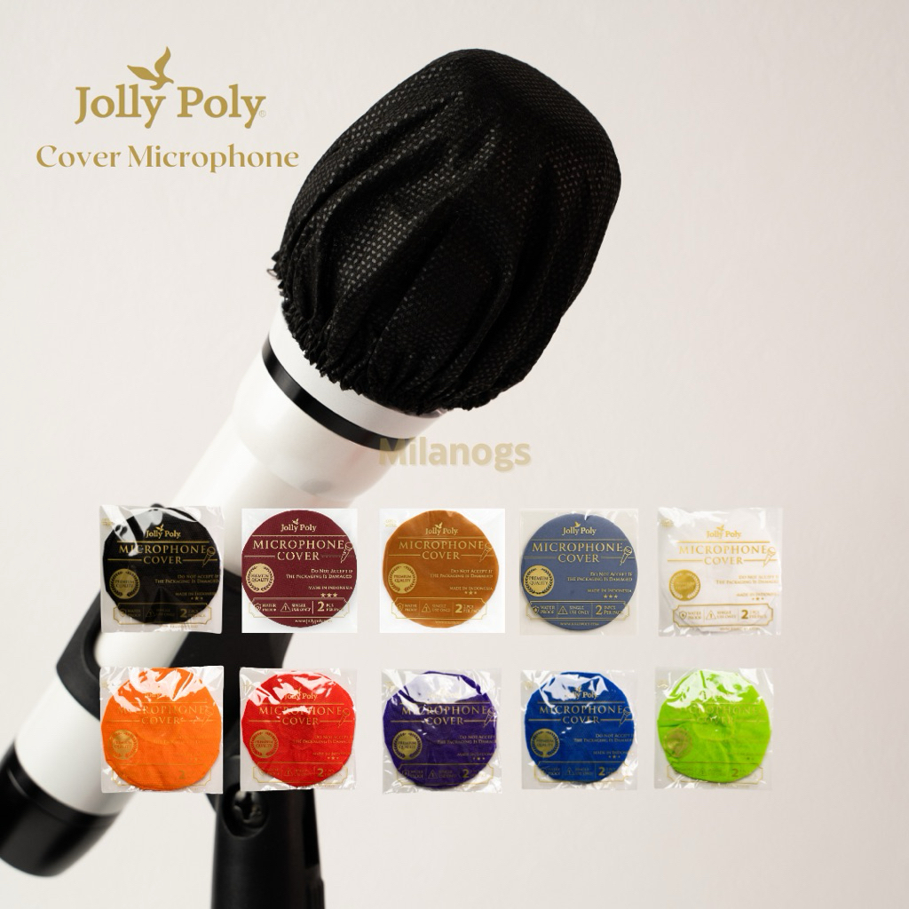 Jual JOLLY POLY COVER MIC NEW COLOUR / Cover Microphone / Sarung Mic ...