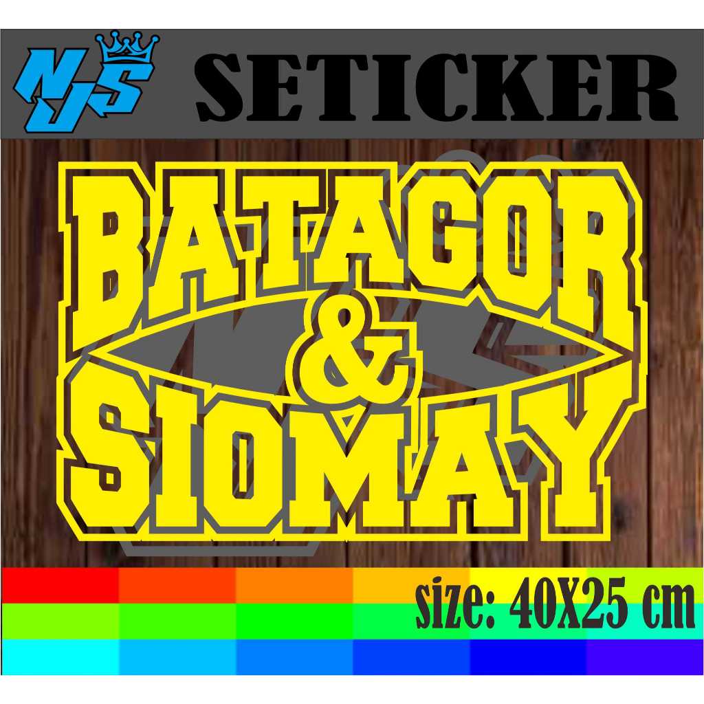 Jual CUTTING STIKER TEMPELAN NAMA JAUALAN BATAGOR DAN SIOMAY DENGAN ...