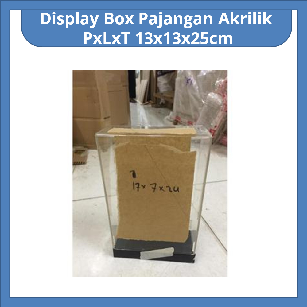 Jual Display Box Pajangan Akrilik PxLxT 13x13x25cm | Shopee Indonesia