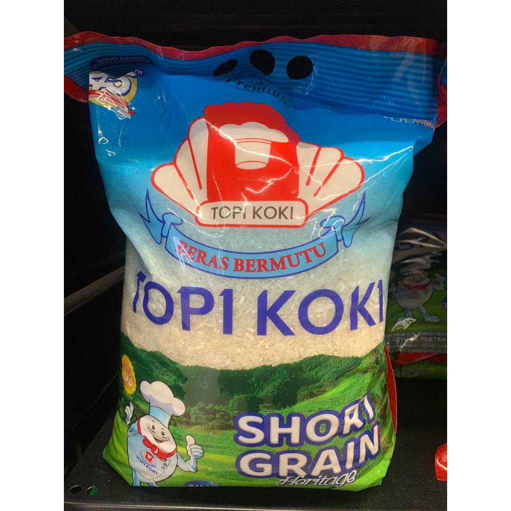 Jual BERAS TOPI KOKI SHORT GRAIN 5KG | Shopee Indonesia
