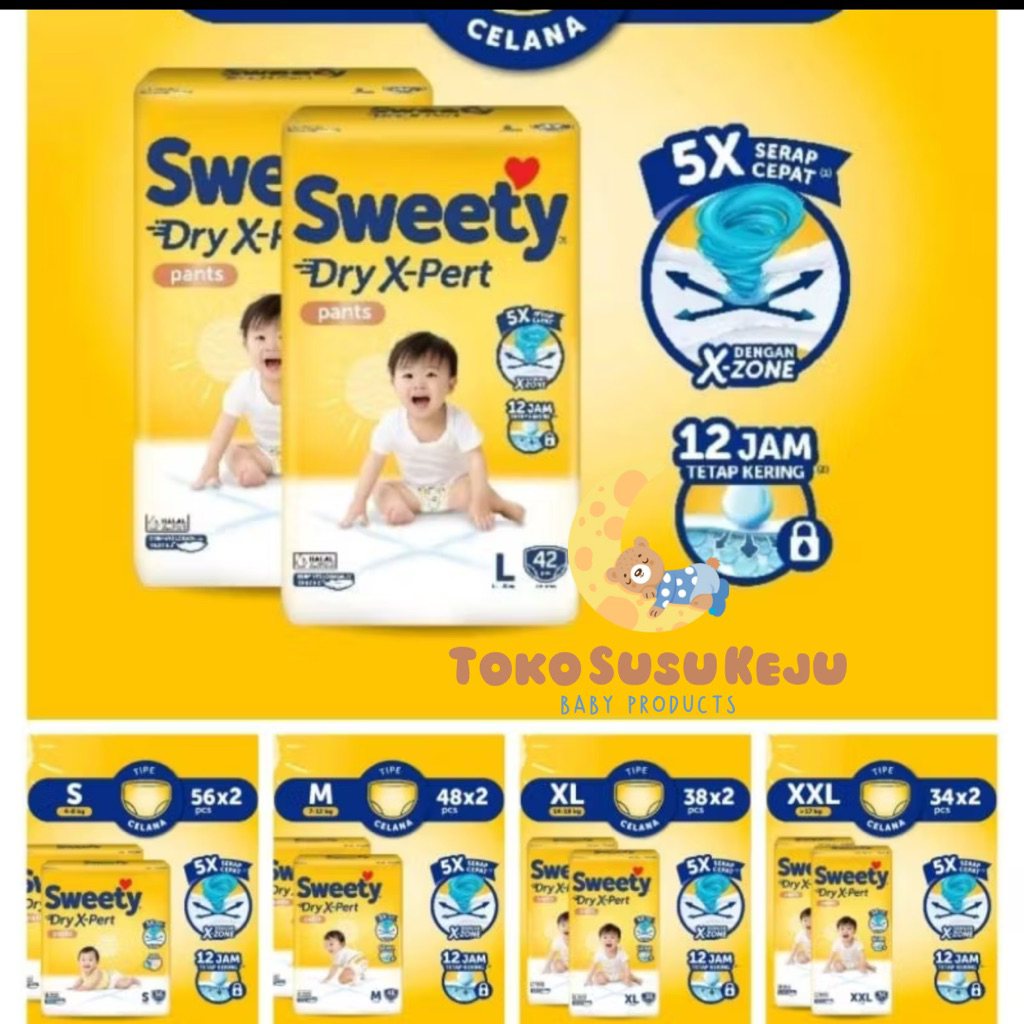 Jual SWEETY BRONZE DRY XPERT PANT PAKET 2bal S56, M48, L42, XL38, XXL34 ...