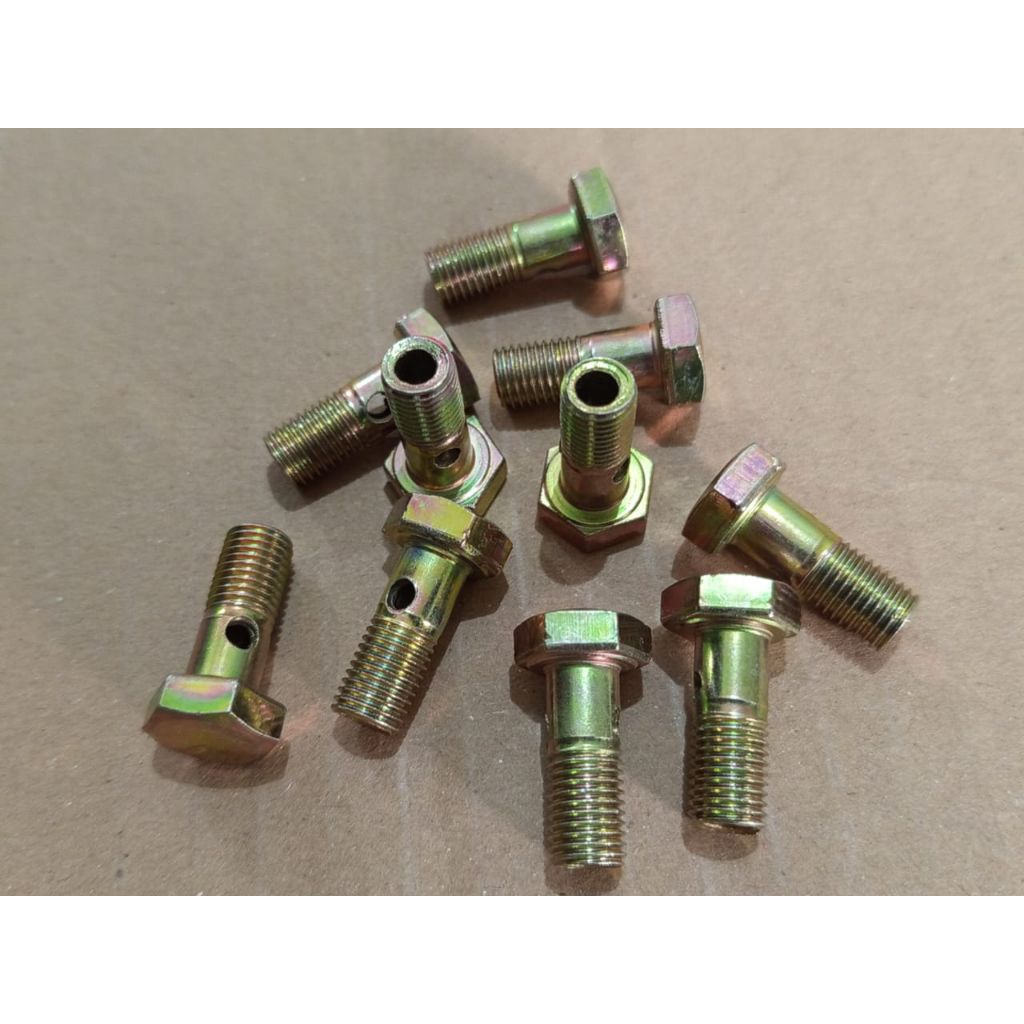 Jual 8mm Baut Nepel Bolt Joint Baut Oli Baut Solar Drat Halus Pitch 1. ...