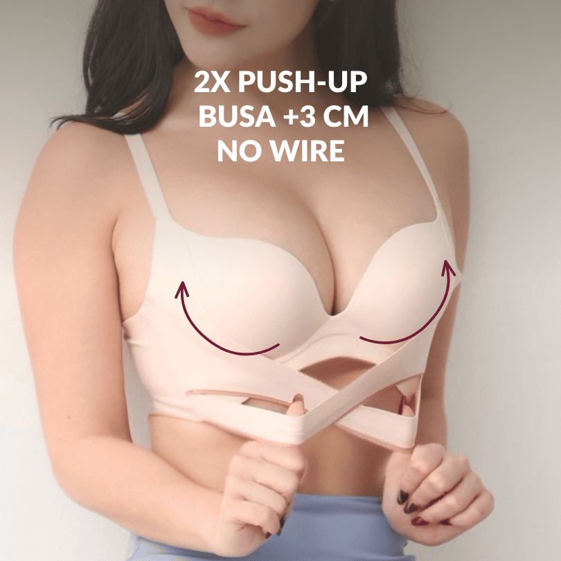 Jual CHOISE DoubleBoost 2X PUSH UP BRA | NO WIRE & 2X PUSH UP | Nyaman | Cocok untuk PD kecil ...