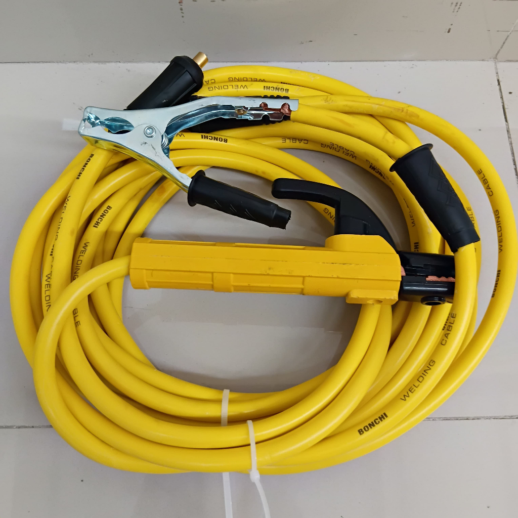 Jual HARGA SPESIAL!!!Kabel Las Set 25mm Panjang 5 Meter Tembaga / Tang ...