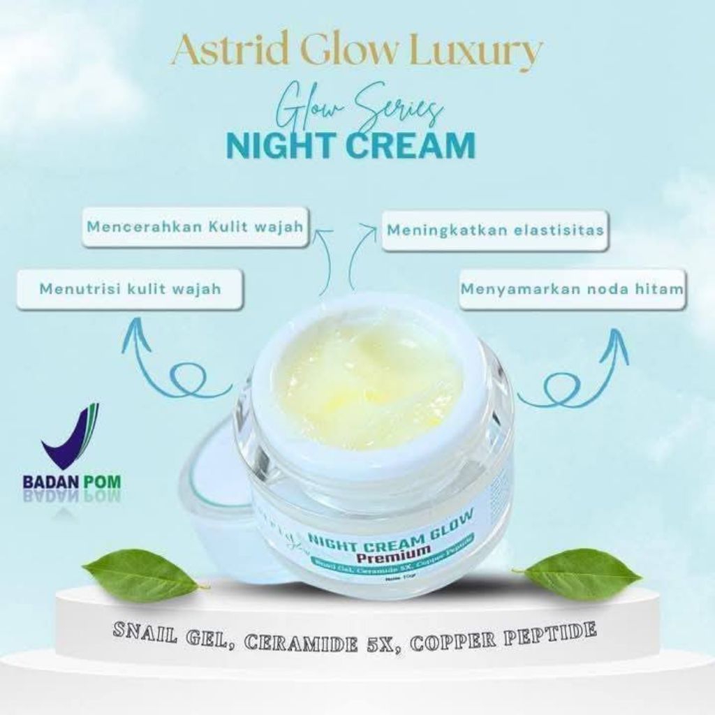 Jual SATUAN NIGHT CREAM ASTRID GLOW ORIGINAL | Shopee Indonesia