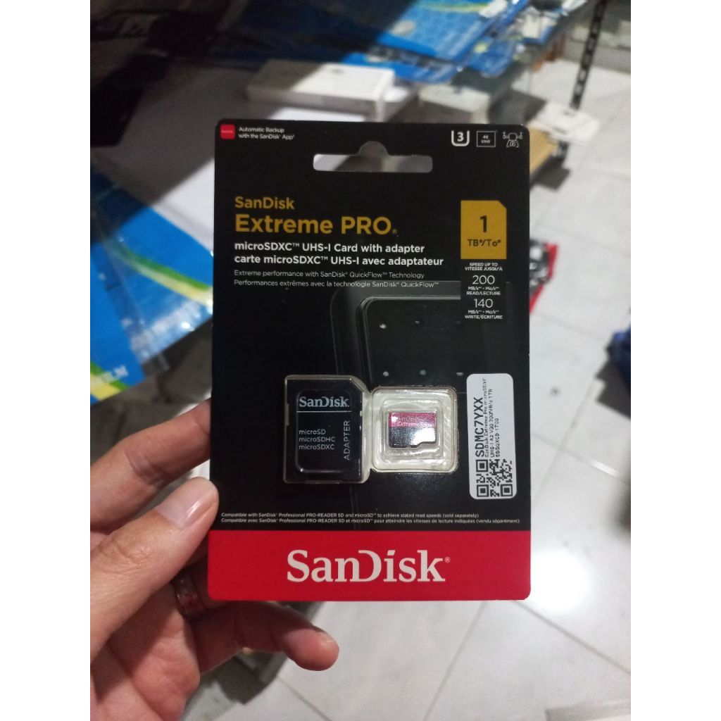 Jual Sandisk Micro SD SDXC 1TB Extreme Pro 200 MB/s 4K 1 TB Memory Card ...