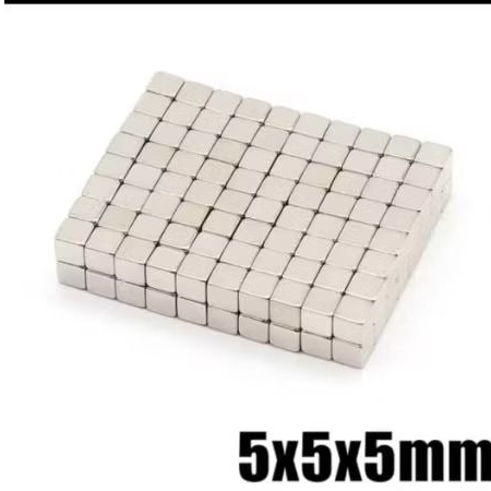 Jual n35 magnet strong magnet kuat neodyium 5x5x5mm magnet kubus ...