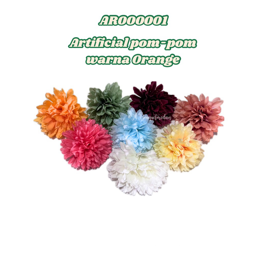 Jual AR000001 Dandelion bunga pom / bunga artifical / kelopak bunga ...