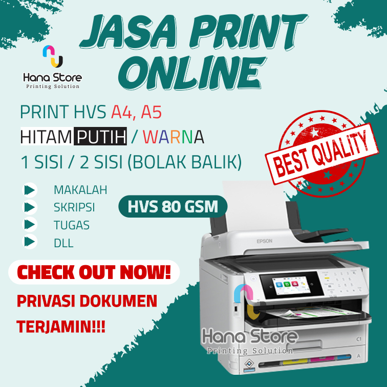 Jual PRINT A4 / Cetak Kertas A4 , buku, makalah, skripsi, tugas, soal ...