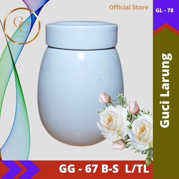 Jual Guci Larung Baru Putih Polos Glossy SLIM Baru Model WG-B 78 B ...