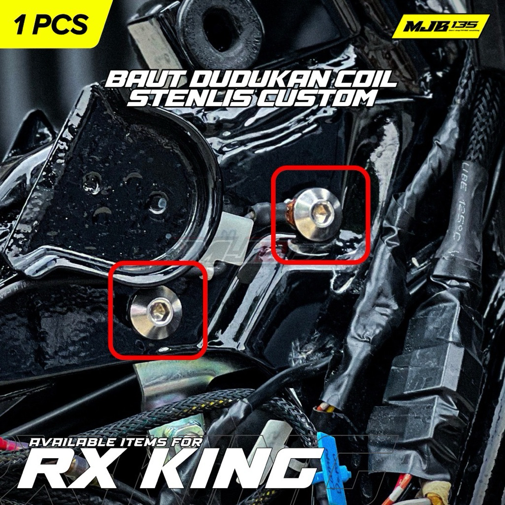 Jual BAUT M6X10 DRAT 10 BAUT DUDUKAN COIL KOIL RX KING RXS RXK YT ...