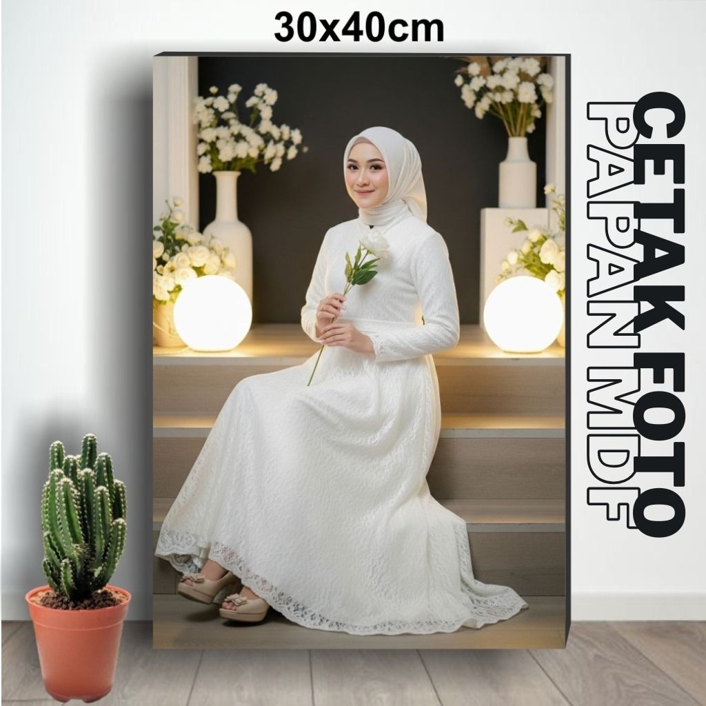 Jual Cetak Foto 20R | Media Papan MDF 30x40 cm | Shopee Indonesia