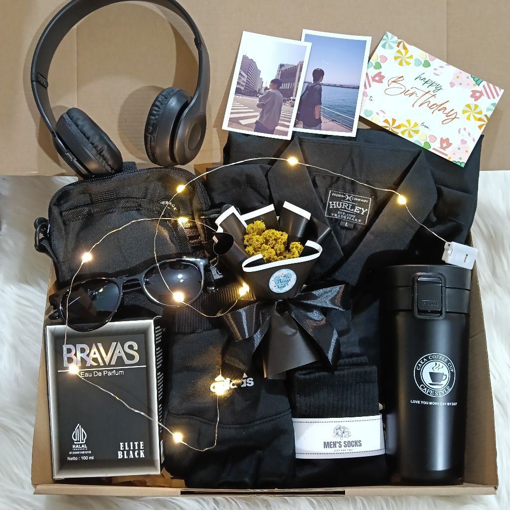 Jual Kado cowok paket Tumblr tas baju pria hampers man gift ultah ...