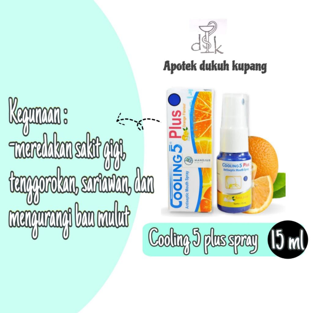 Jual Cooling 5 plus spray ( 15 ml ) | Shopee Indonesia