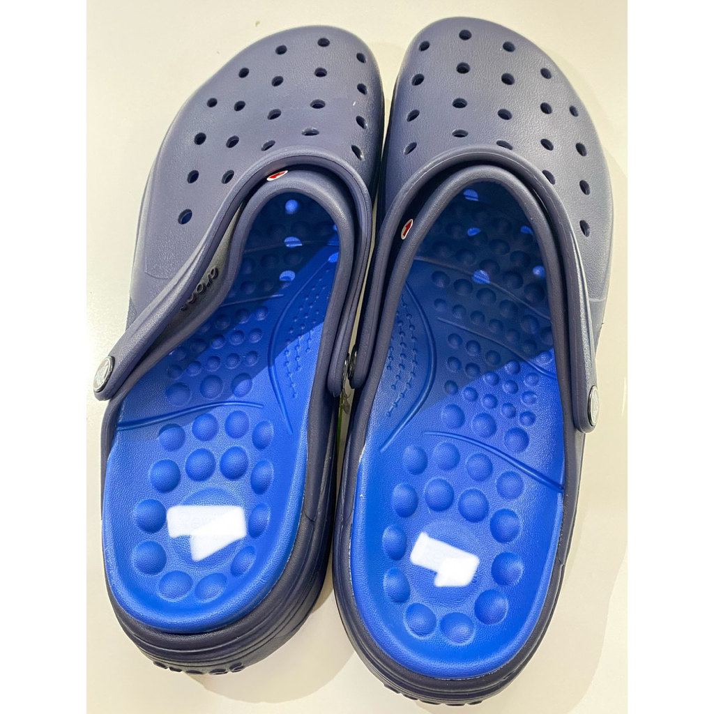 Jual CRB15(SEPATU SENDAL DEWASA REVIVA CROSS BIRU NAVY) | Shopee Indonesia
