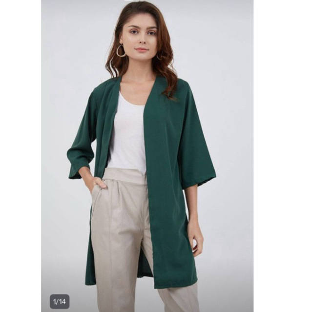 Jual PRELOVED OUTER CARDIGAN BERRYBENKA HIJAU BOTOL | Shopee Indonesia