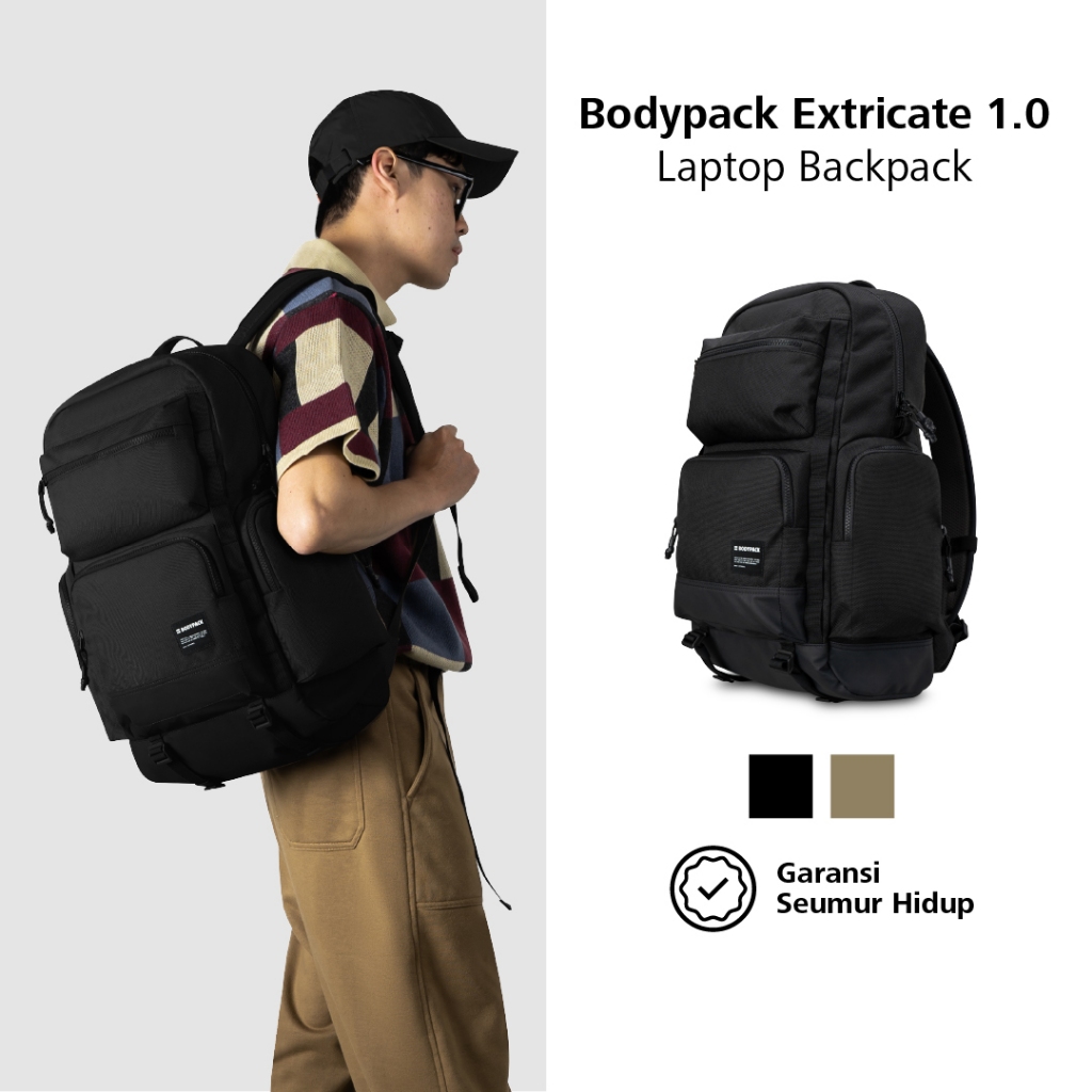 Jual Bodypack Extricate 1.0 Laptop Backpack 14 Inch Tas Ransel Kerja ...