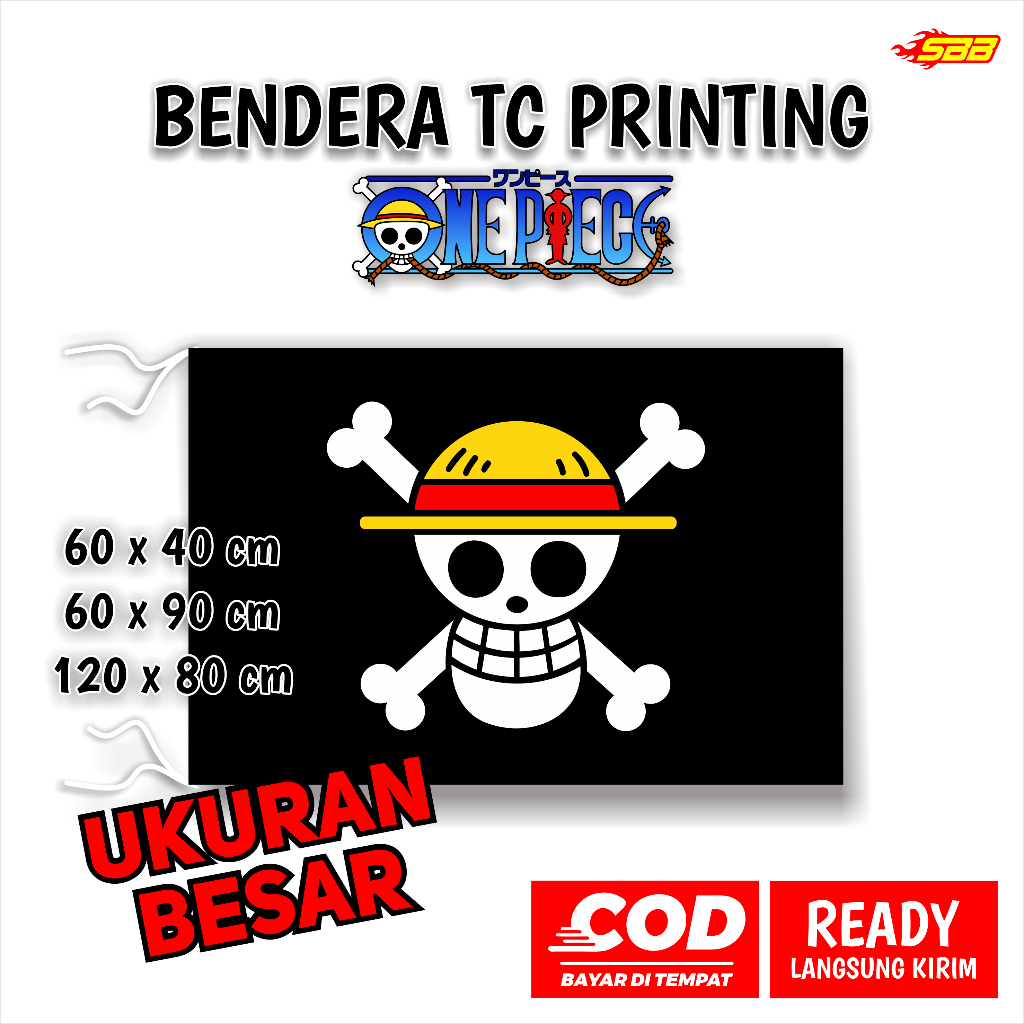 Jual Sound Balap Blitar | Bendera TC One Piece Jolly Roger Konoha ...