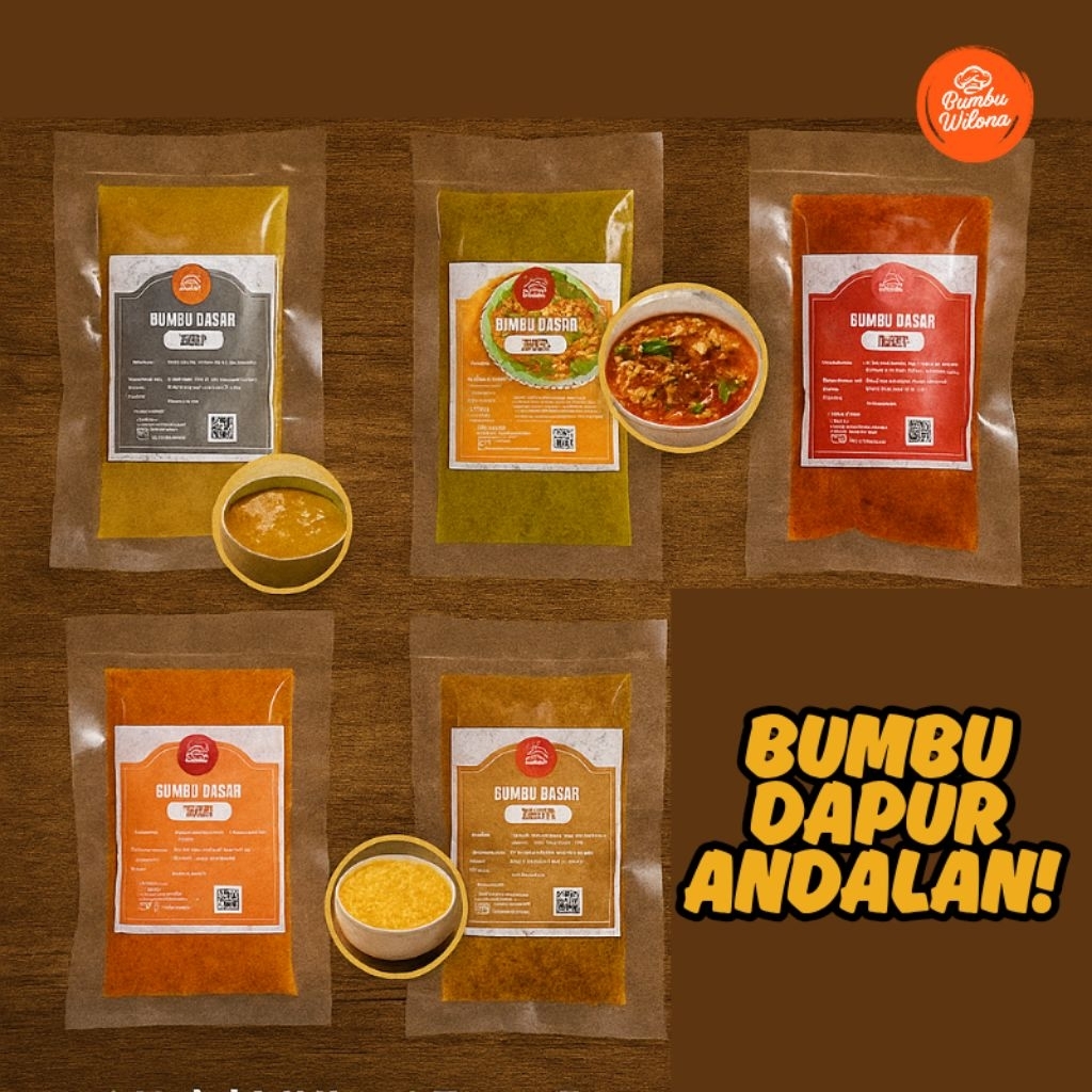 Jual [VARIAN] BUMBU DASAR MERAH | PUTIH | KUNING | TUMIS | OREN - BUMBU ...