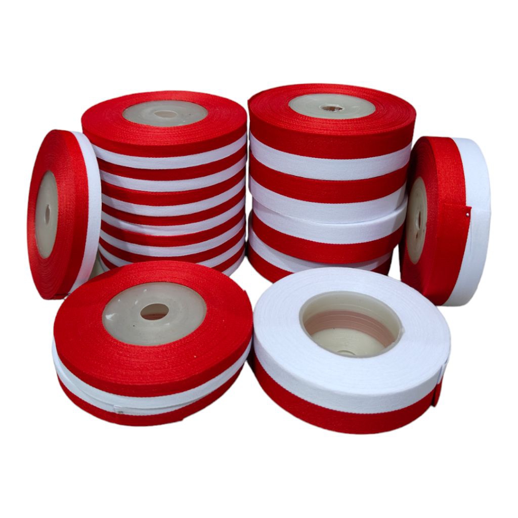 Jual Pita merah putih/ pita bendera/ pita merah putih 1 & 1/2 inch ...