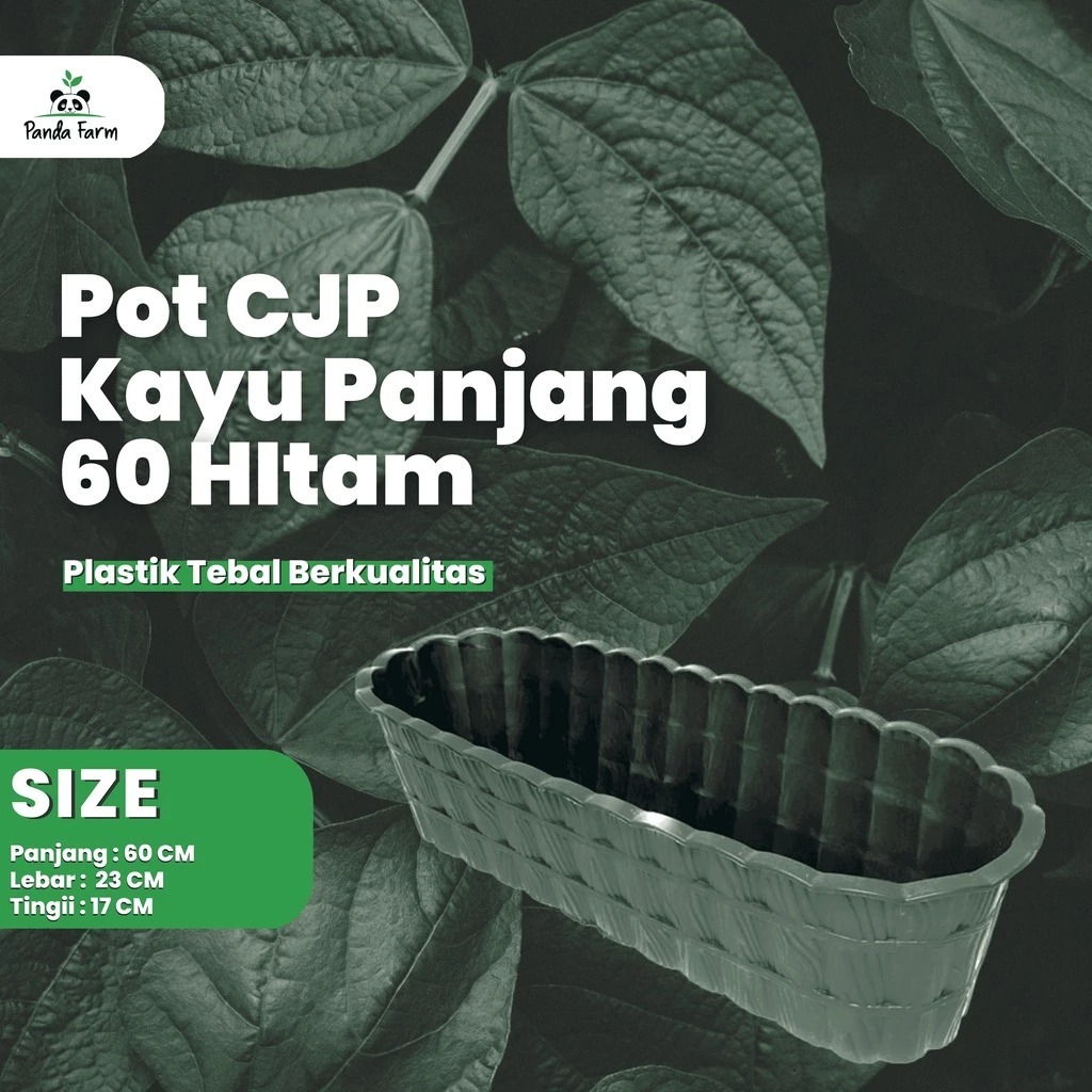 Jual Pot CJP kayu Panjang 60 HItam | Shopee Indonesia