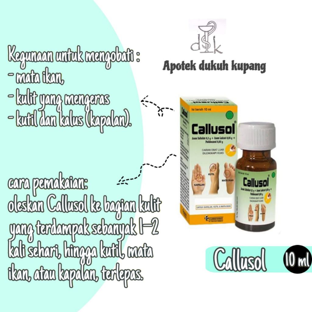 Jual Callusol obat mata ikan ( 10 ml ). | Shopee Indonesia