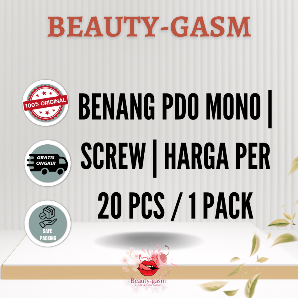 Jual benang PDO Mono | Screw | Harga per 20 pcs 1 pack isi 20pcs ...