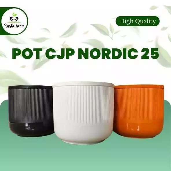 Jual Pot Bunga Tanaman Minimalis Elegan Tabung Nordic Diameter 25 cm ...
